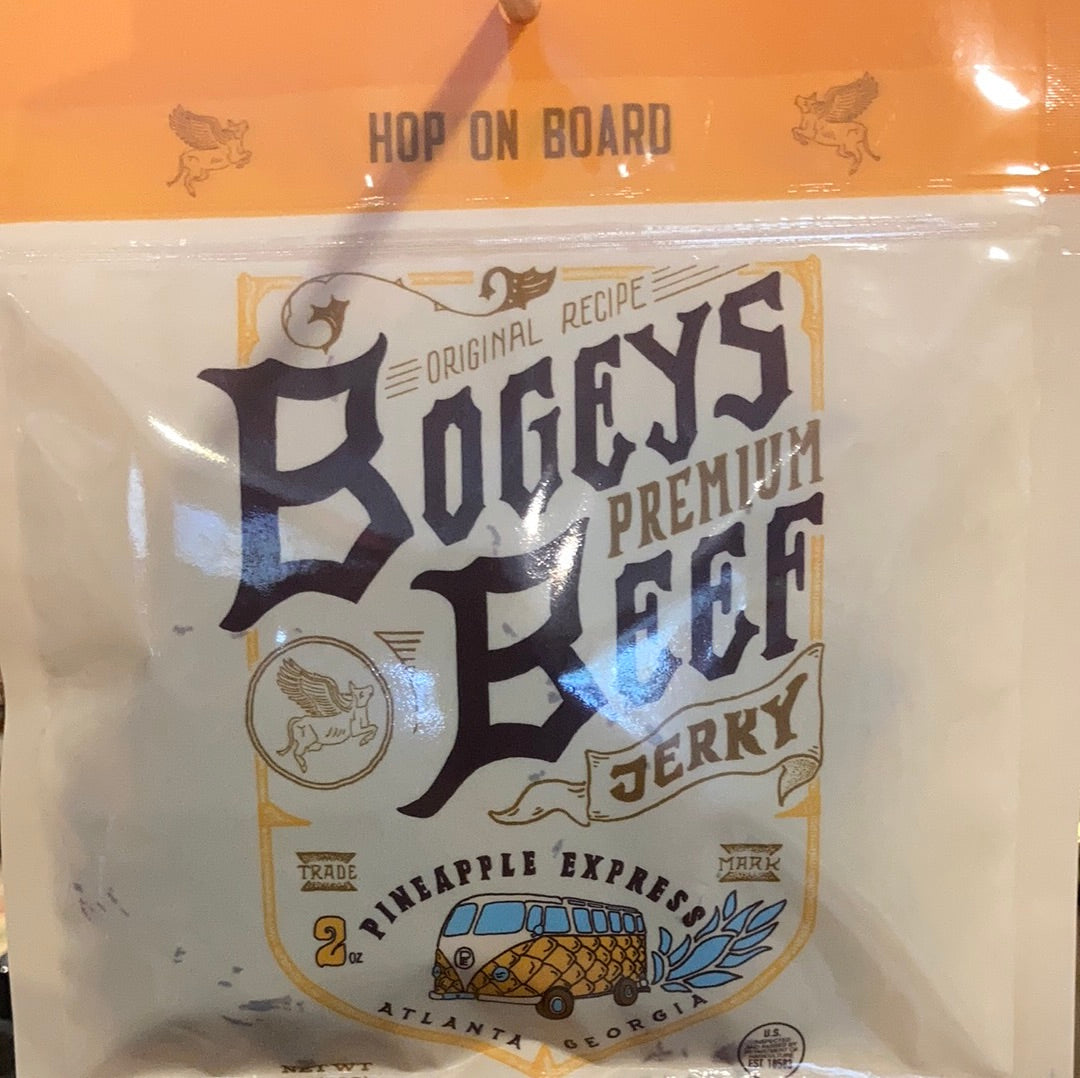Pineapple Express : 2oz. Bogey’s Beef Jerky – Hobys Honey & General Store