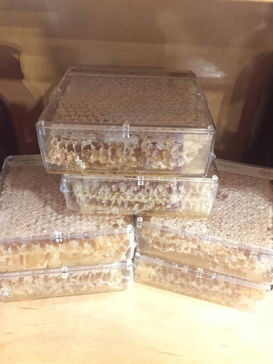 Honeycomb Squares 4”x4”x2” Avg Wt. 1lb. (*Raw) – Hobys Honey & General ...